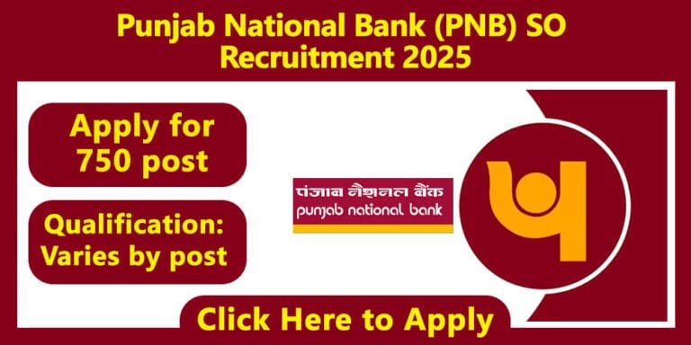 PNB SO Recruitment 2025 Notification Out for 350 Vacancies - Government ...